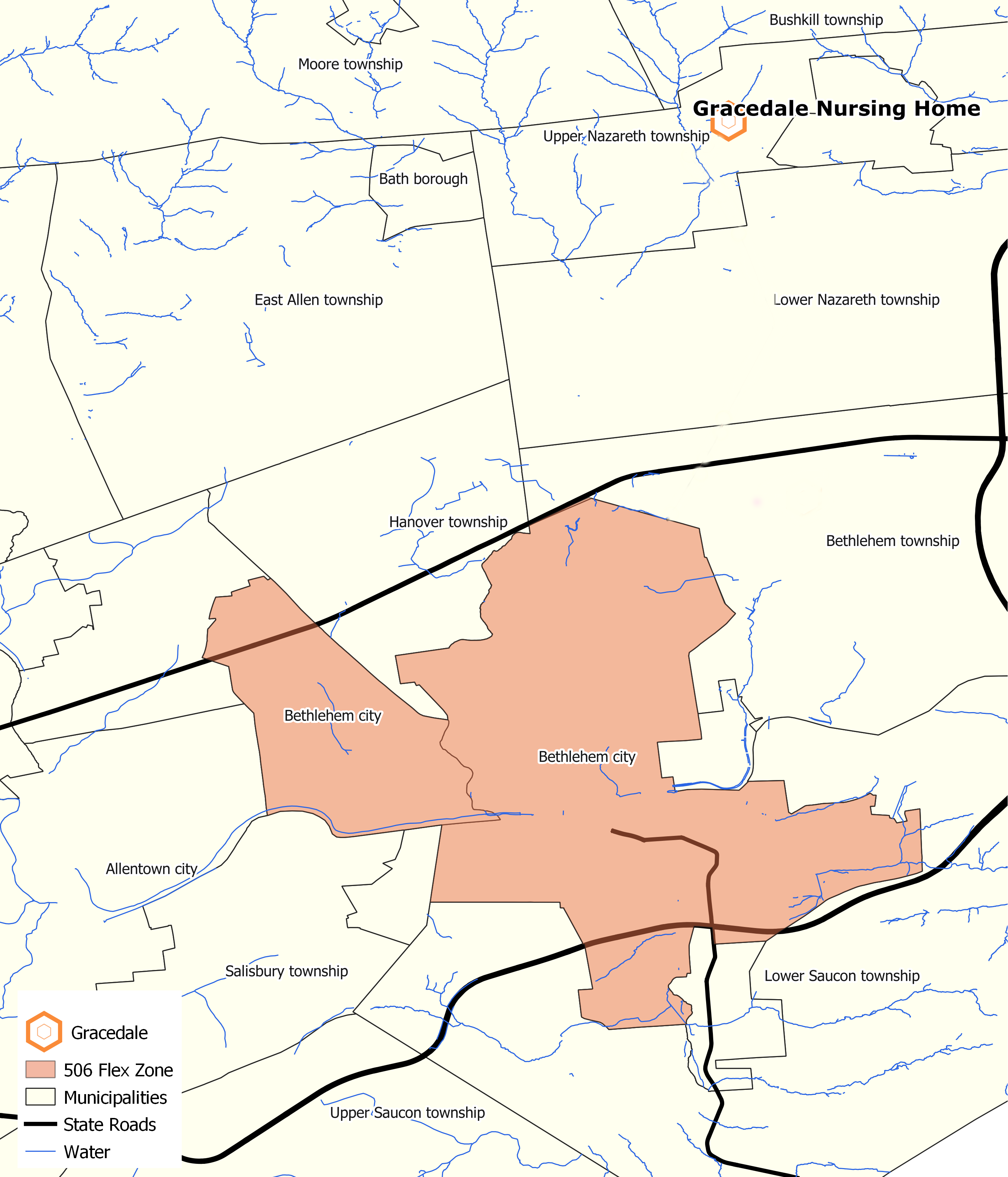Route 506 – Bethlehem / Gracedale Flex – LANTA